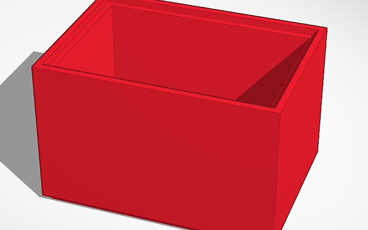 3D design Stackable Parts Box - Tinkercad