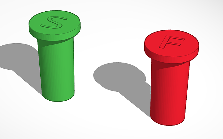 3D design Mossberg 183 Safety Indicator Buttons Safe-Fire - Tinkercad