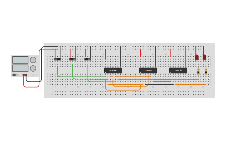 Circuit design 23BAI70190 - Full Header - Tinkercad