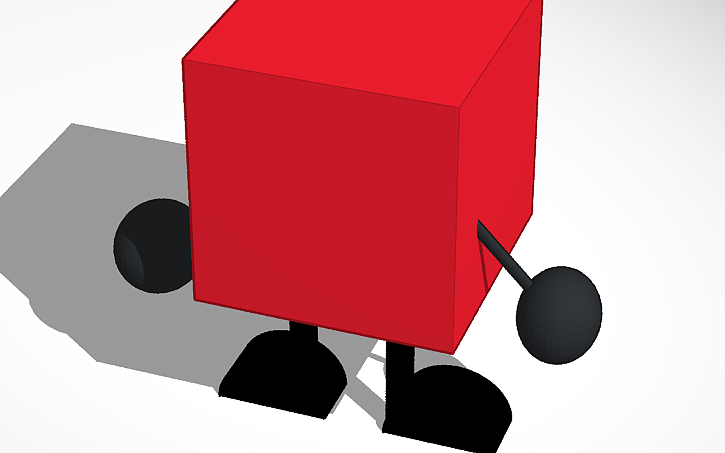 3D design Blocky (Bfdi/Object show :3) - Tinkercad
