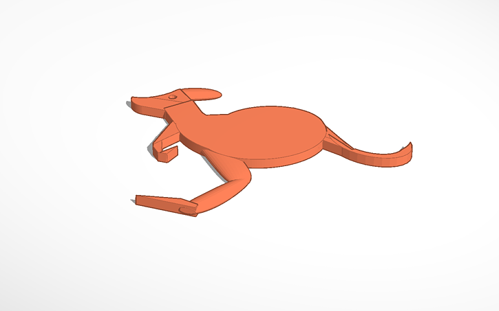 3D design kangaroo - Tinkercad