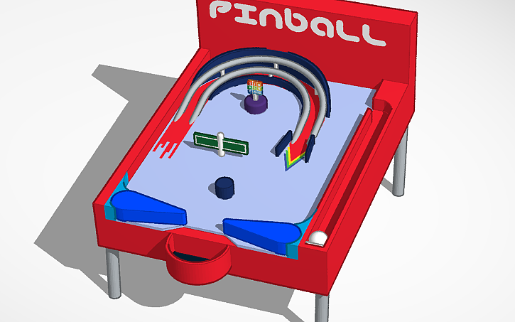 3D design Pinball Machine DIY - Tinkercad