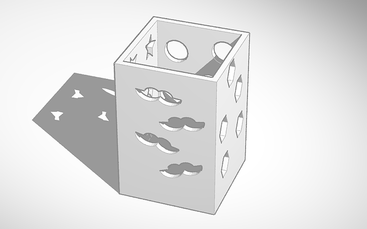 3D design Pen Holder - Tinkercad