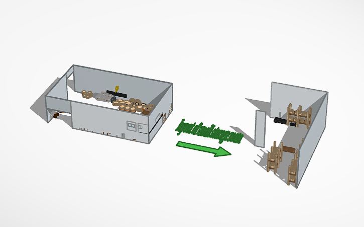 3D design HK STORE LAYOUT 3D - Tinkercad
