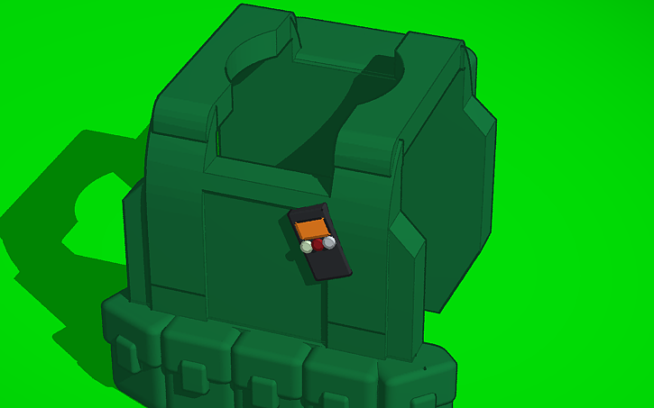 3D design Lego Half-Life 1 HECU Vest - Tinkercad