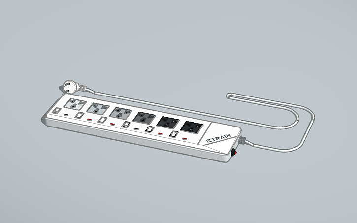 3D design Electrical outlet - Tinkercad