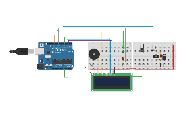 Circuit design Diabetes Monitoring Prototype1 - Tinkercad
