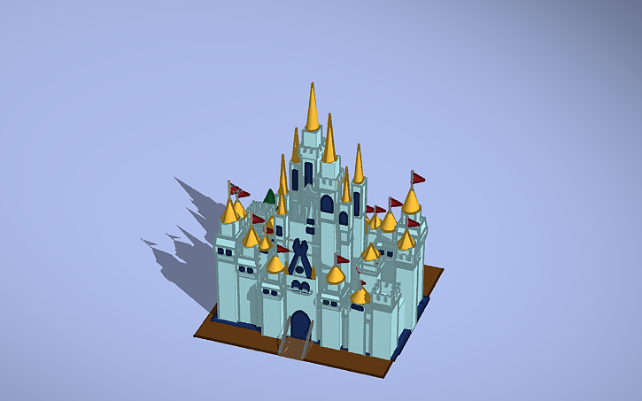 3D design castle 1 - Tinkercad