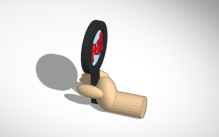 3D design Copy of Detective Magnifying Glass - Tinkercad