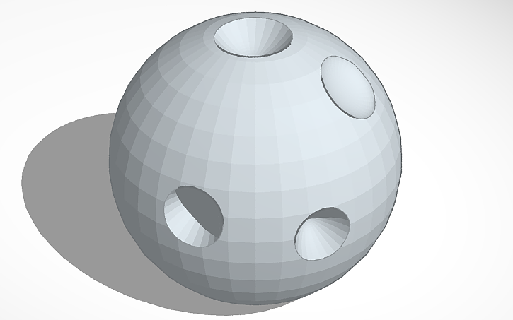 3D design moon - Tinkercad