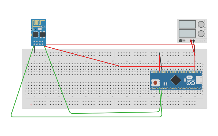 Circuit design esp8266 - Tinkercad