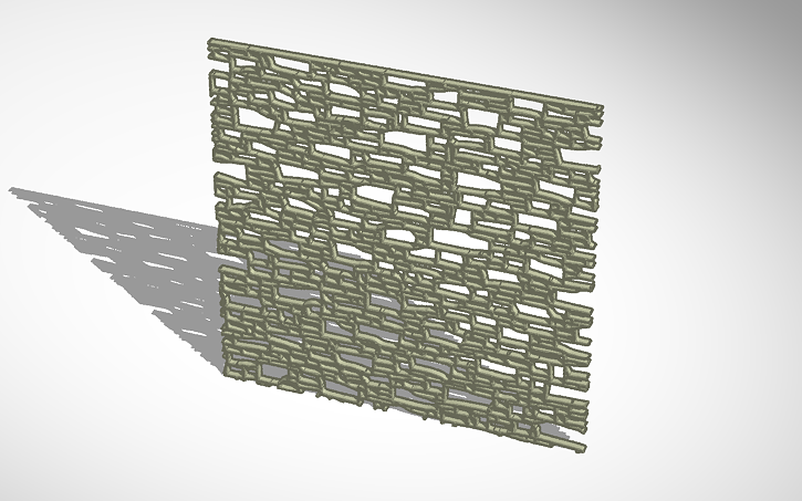 3D design Stone Wall 1 - Tinkercad