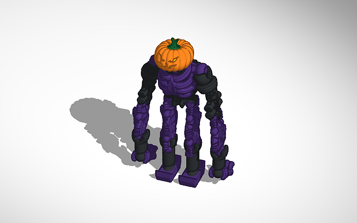 3D design plastic pumpkin - Tinkercad