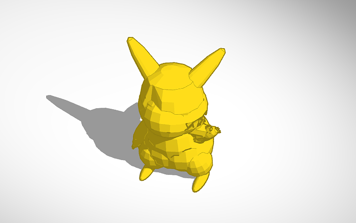 3D design peekachoo - Tinkercad