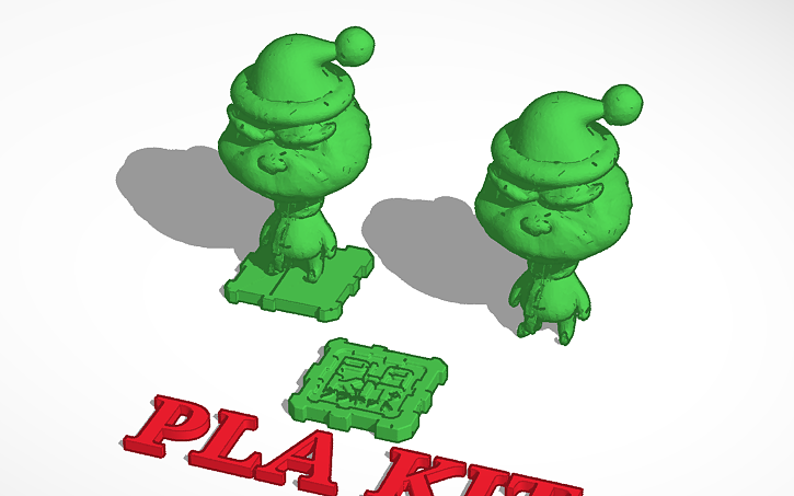 3D design PLA KIT THE GRINCH - Tinkercad