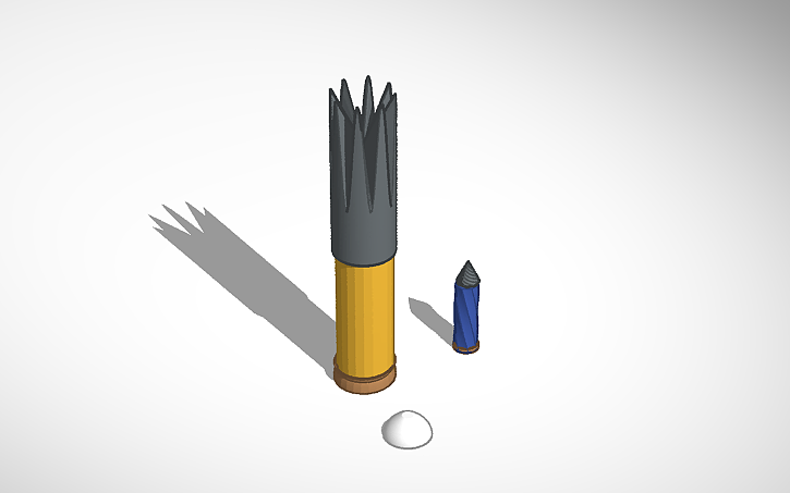 3D design custom bullets - Tinkercad