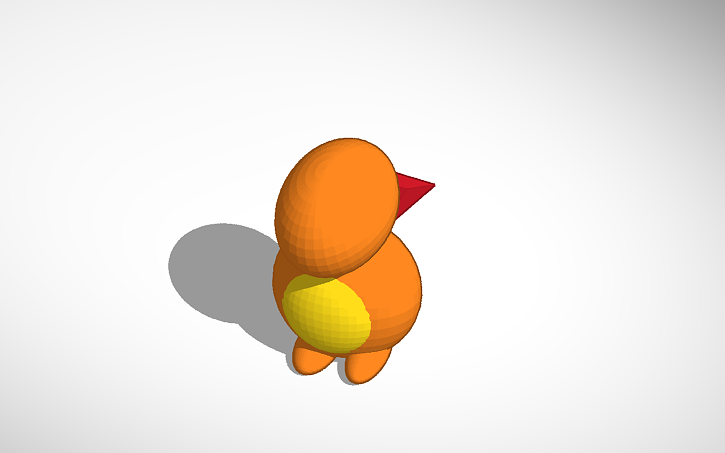 3D design Charmander Model - Tinkercad