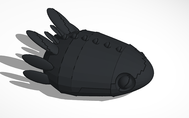 3D design Toothless head - Tinkercad