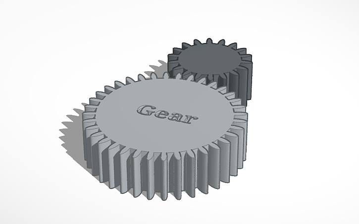 3D design Gears - Tinkercad