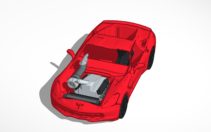 3D design Cleetus Mcfarland ruby corvette - Tinkercad