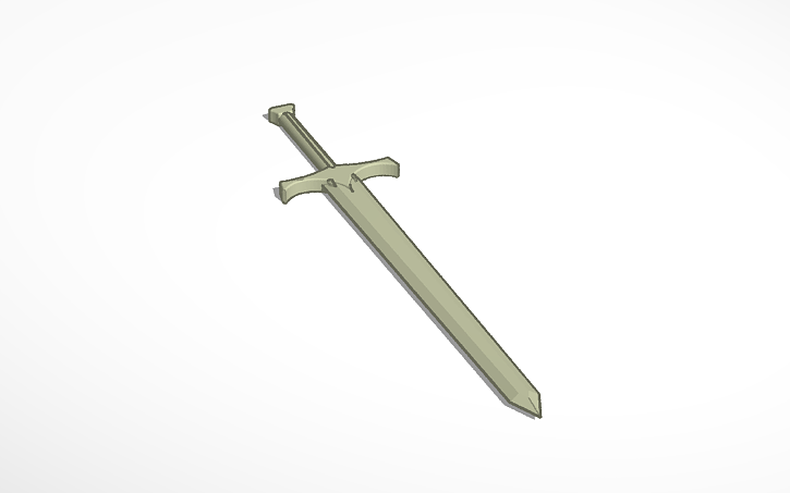 3D design Crocea Mors Sword - Tinkercad