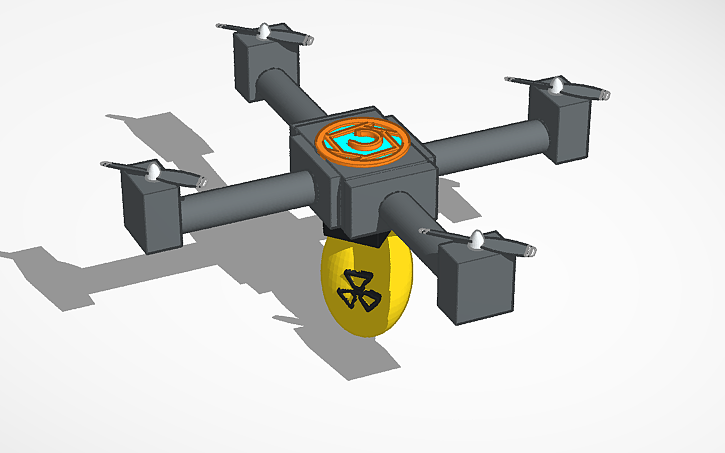 3D design nuke drone - Tinkercad