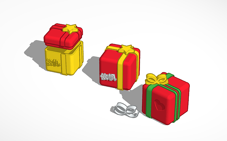 3D design gift box - Tinkercad
