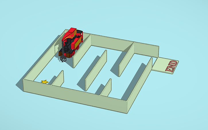 3D design Harvey The Crane Engine Vs. Maze - Tinkercad
