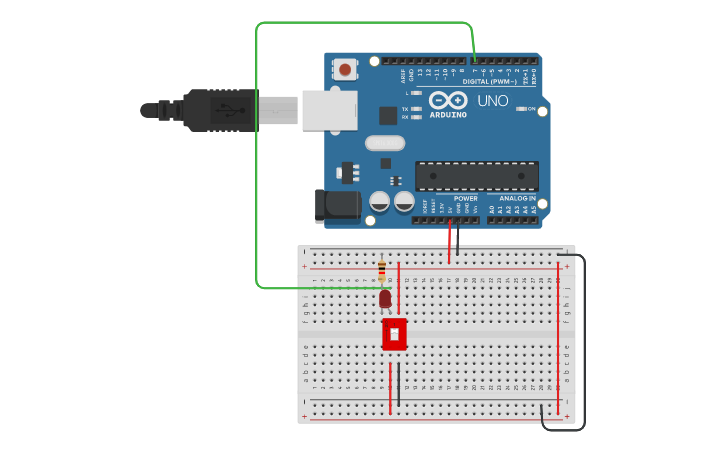 Circuit design DIP Switch - Tinkercad
