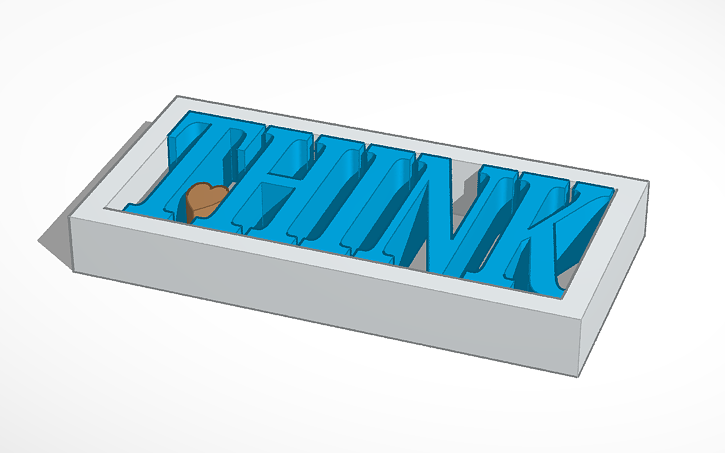 3D design Keyring - Tinkercad