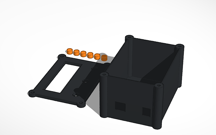 3D design BOX FOR ARDUINO ( LCD, BUTTONS, SCREWS, PORTS FOR ARDUINO ) - Tinkercad