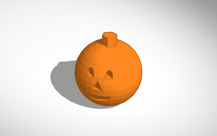 3D design Pumpkin - Tinkercad