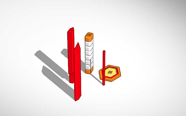 3D design katana - Tinkercad