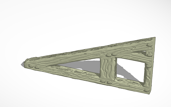3D design porch truss - Tinkercad