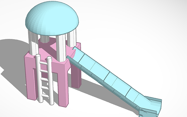 3D design Park with Slide - Tinkercad