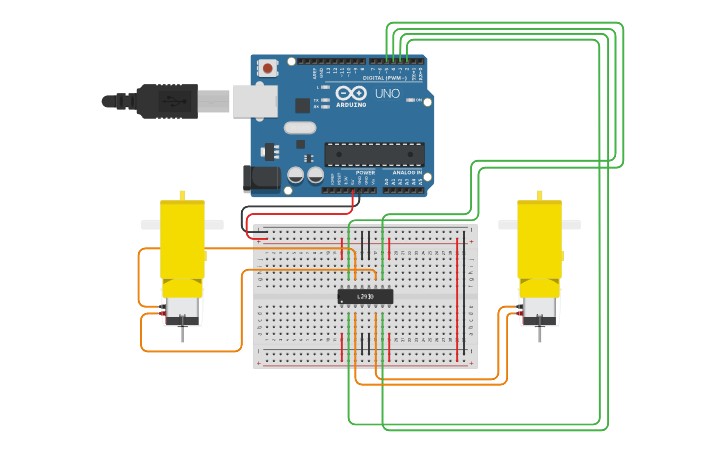 Circuit design car - Tinkercad