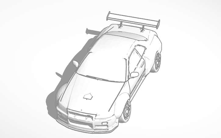 3D design WideBody Skyline - Tinkercad