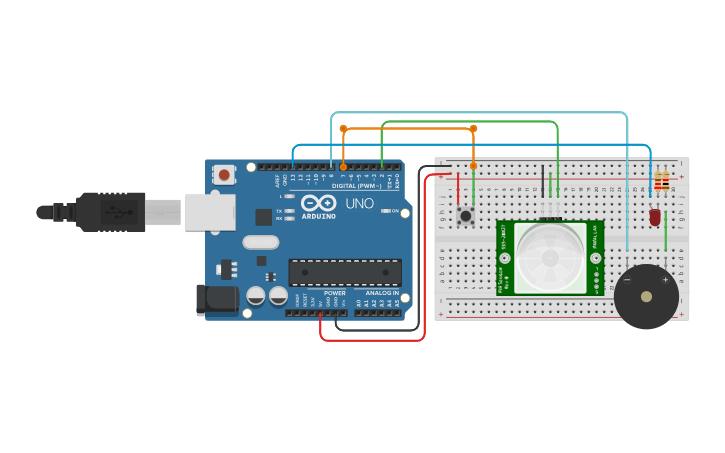 Circuit design Project by Group 7 - Tinkercad