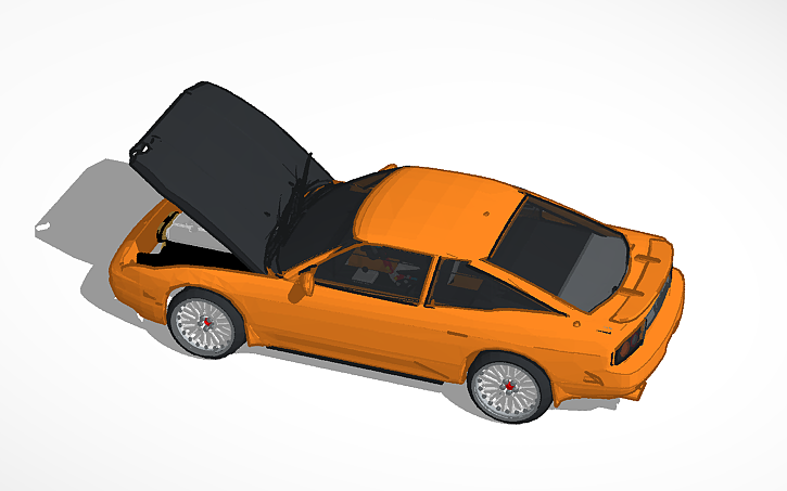 3D design Nissan 180SX Detailed Scan - Tinkercad