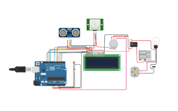Circuit design BAI TAP THUC HANH 2 - Tinkercad