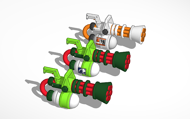 3D design Splatoon Mini Splatling - Tinkercad