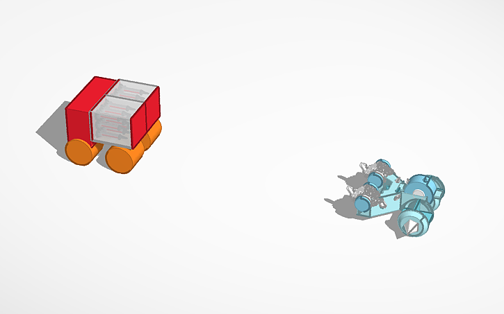 3D design Glitch bot 2.0 in battle - Tinkercad