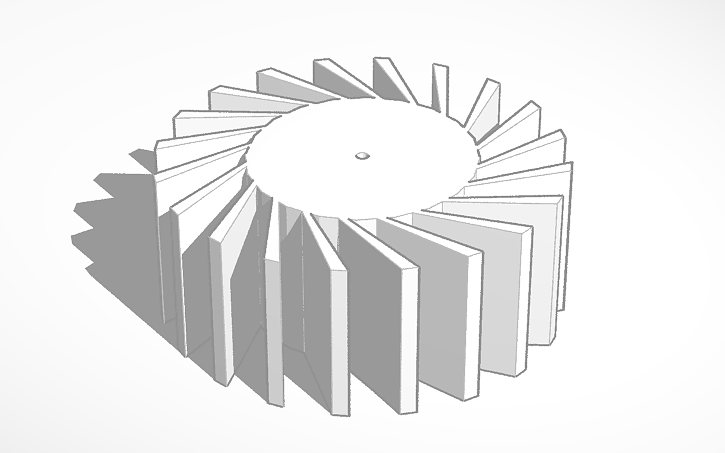 3D design Water Turbine - Tinkercad