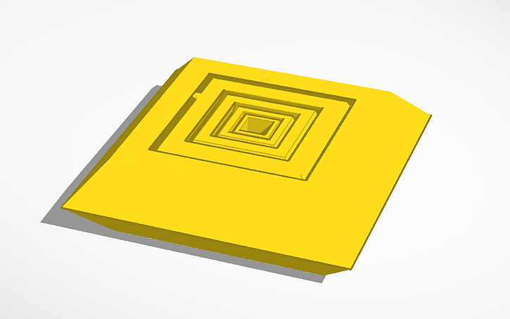 3D design Square Fidget - Tinkercad
