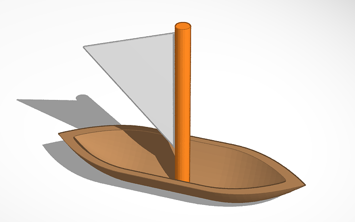 3D design Simple Boat - Tinkercad