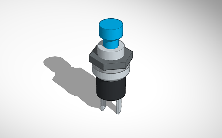 3D design Push Button - Tinkercad