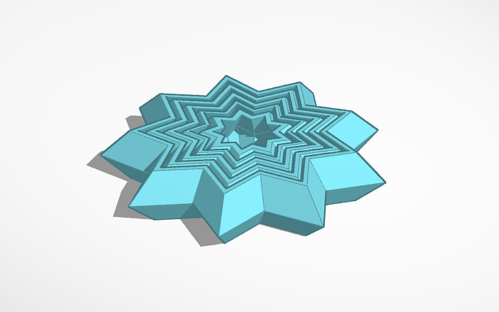 3D design fidget star - Tinkercad