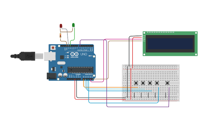 Circuit design majority voting system - Tinkercad
