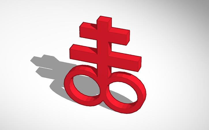 3D design cross - Tinkercad