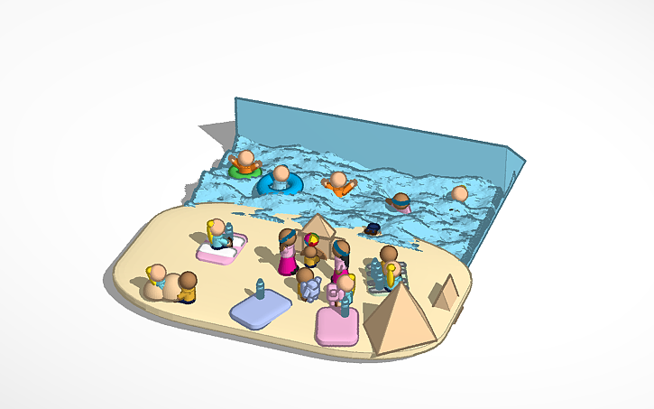 3D design BeAcH - Tinkercad